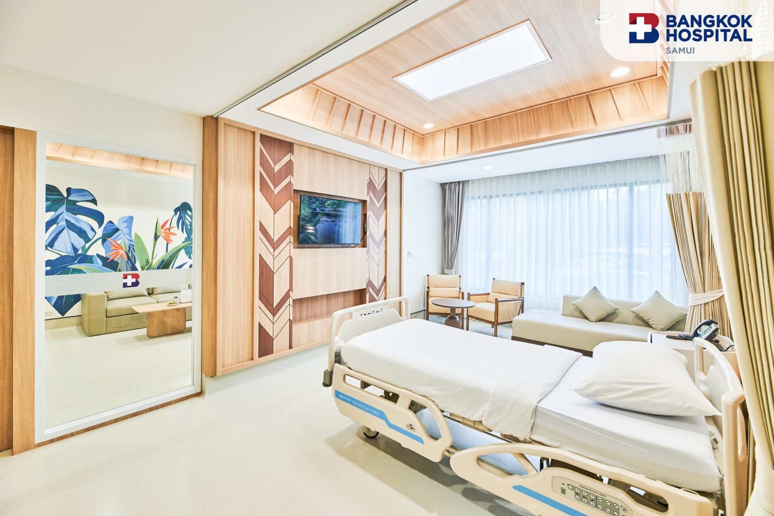 ห้องพักผู้ป่วย - Bangkok Hospital Samui – โรงพยาบาลกรุงเทพสมุย